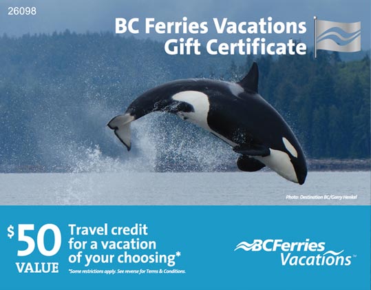 Gift Certificates | BC Ferries